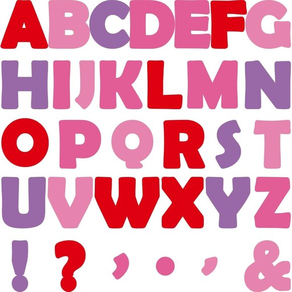 Other | 15 Pcs Large 7 Font Valentines Bulletin Board Letters And ...